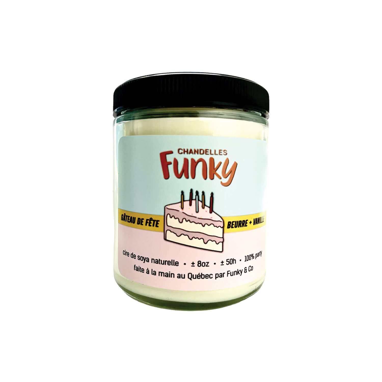 Chandelles Funky - Gâteau de fête